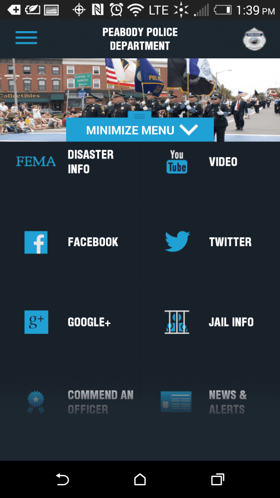 mypd police app features - Peabody Police Department